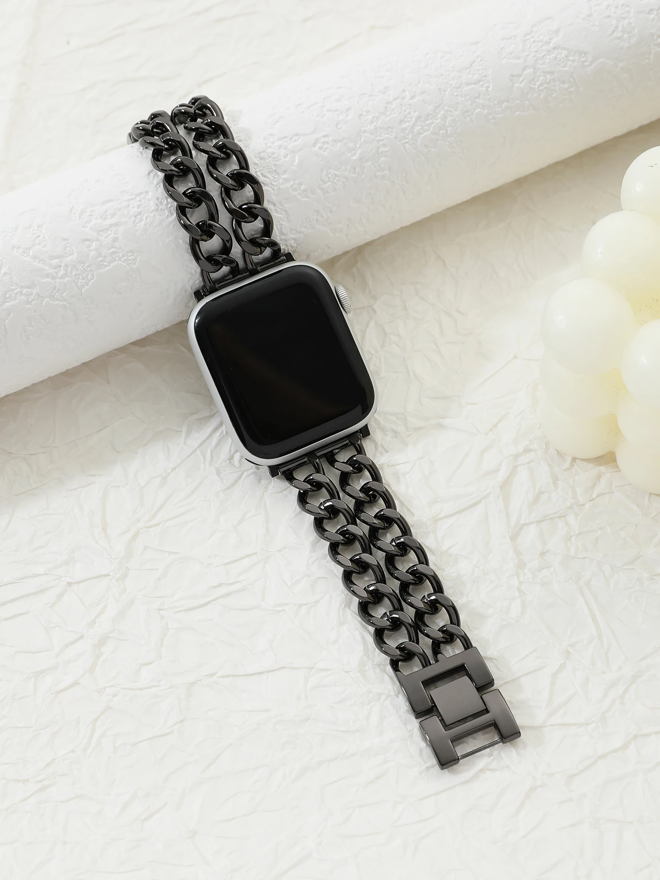 Fashion-Luxury-Metal-Strap-Compatible-With-IPhone-Watch-Band-44mm-45mm ...