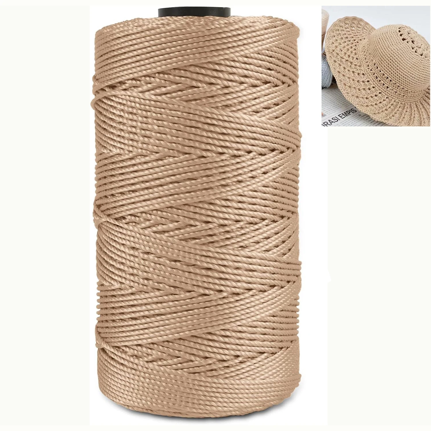 Art-Yarn-Cord-Polyester-Yarn-1-5mm-200meters-Rope-Macrame-Knitting ...