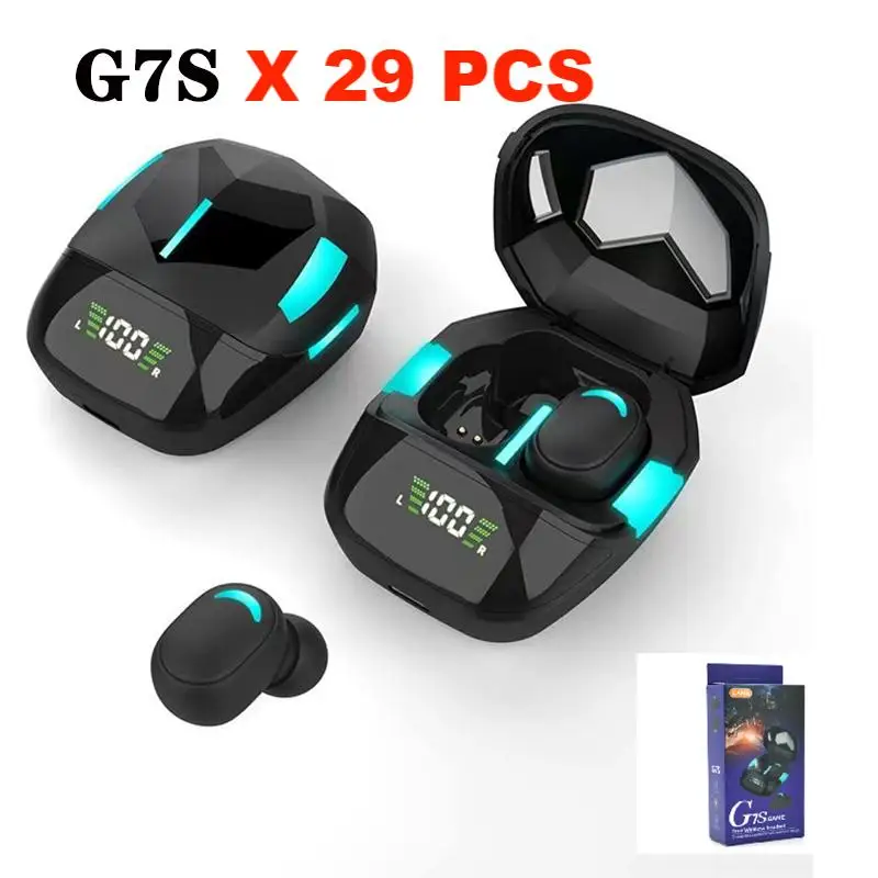Gaming Headset sem fio, fone de ouvido Bluetooth, Low Delay Headphone, HiFi Stereo Music Earbuds ...