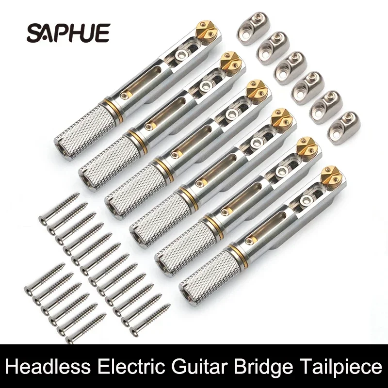 Single-Headless-Guitar-Bridge-6-String-Electric-Guitar-Fixed-Brass-Fan ...
