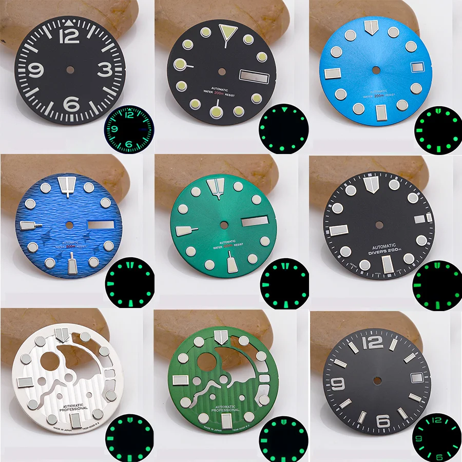 28.5mm Watch Dial NH35 NH36 Dial fit Seiko SKX007 SPRD 6105 Tuna SPB185 ...