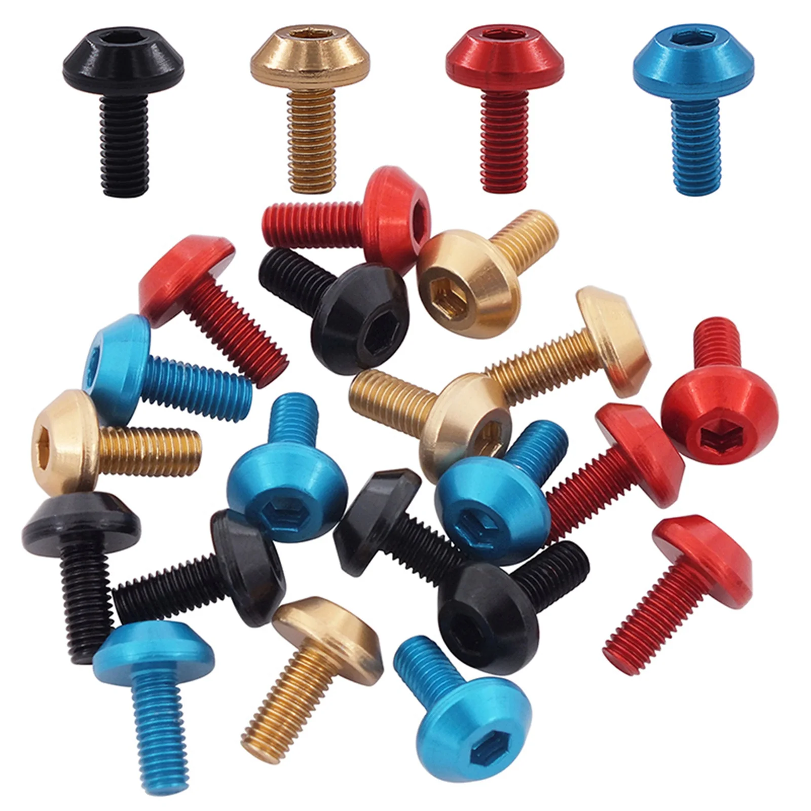 4 Pcs Bicycle Water Bottle Cage Bolt Cycling Accessories Kettle Holder ...