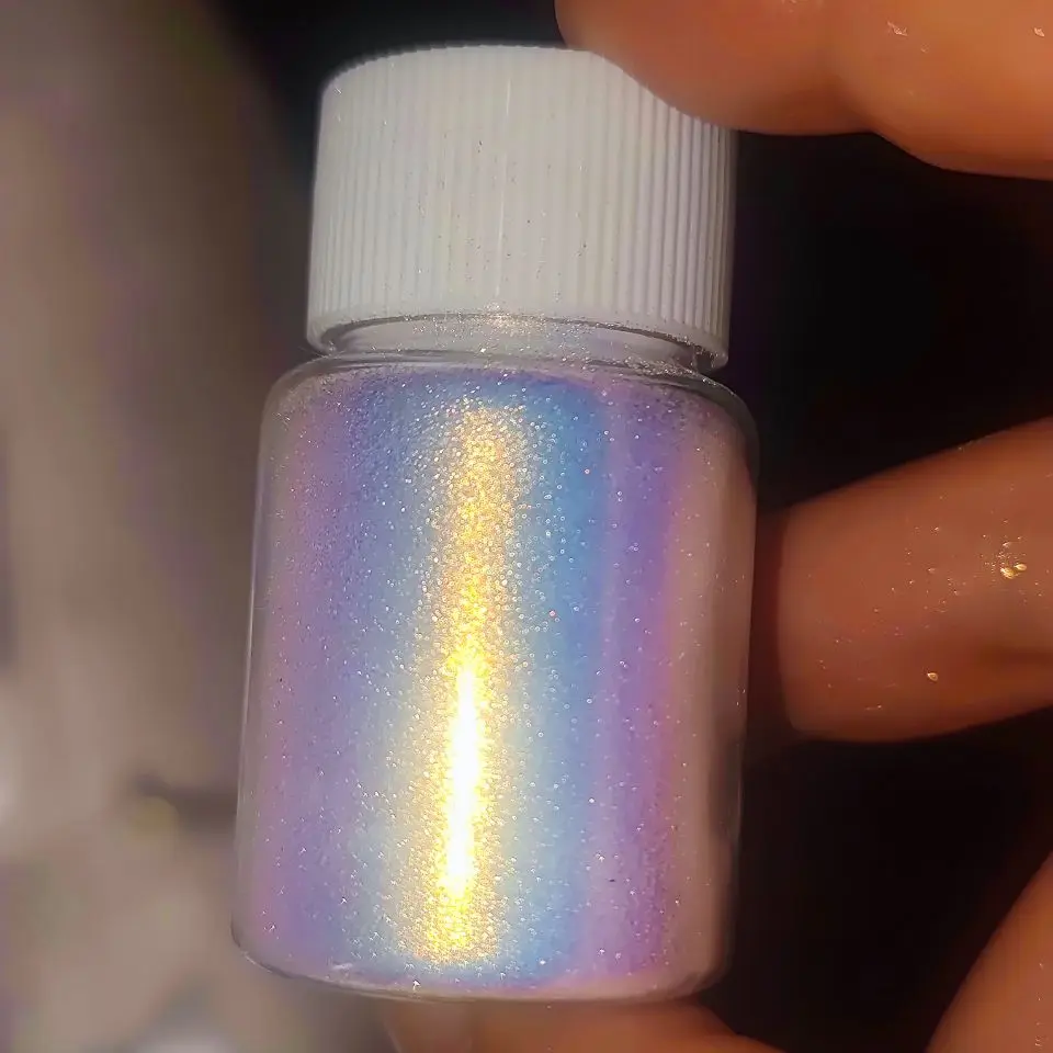 Super-Rainbow-Iridescent-Aurora-Gold-Color-Shift-Chameleon-Nail ...