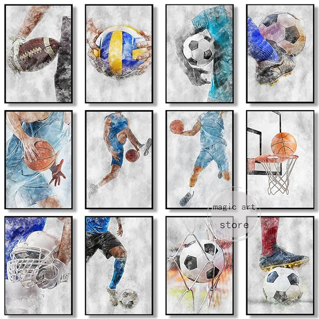 Sports Collage Painting