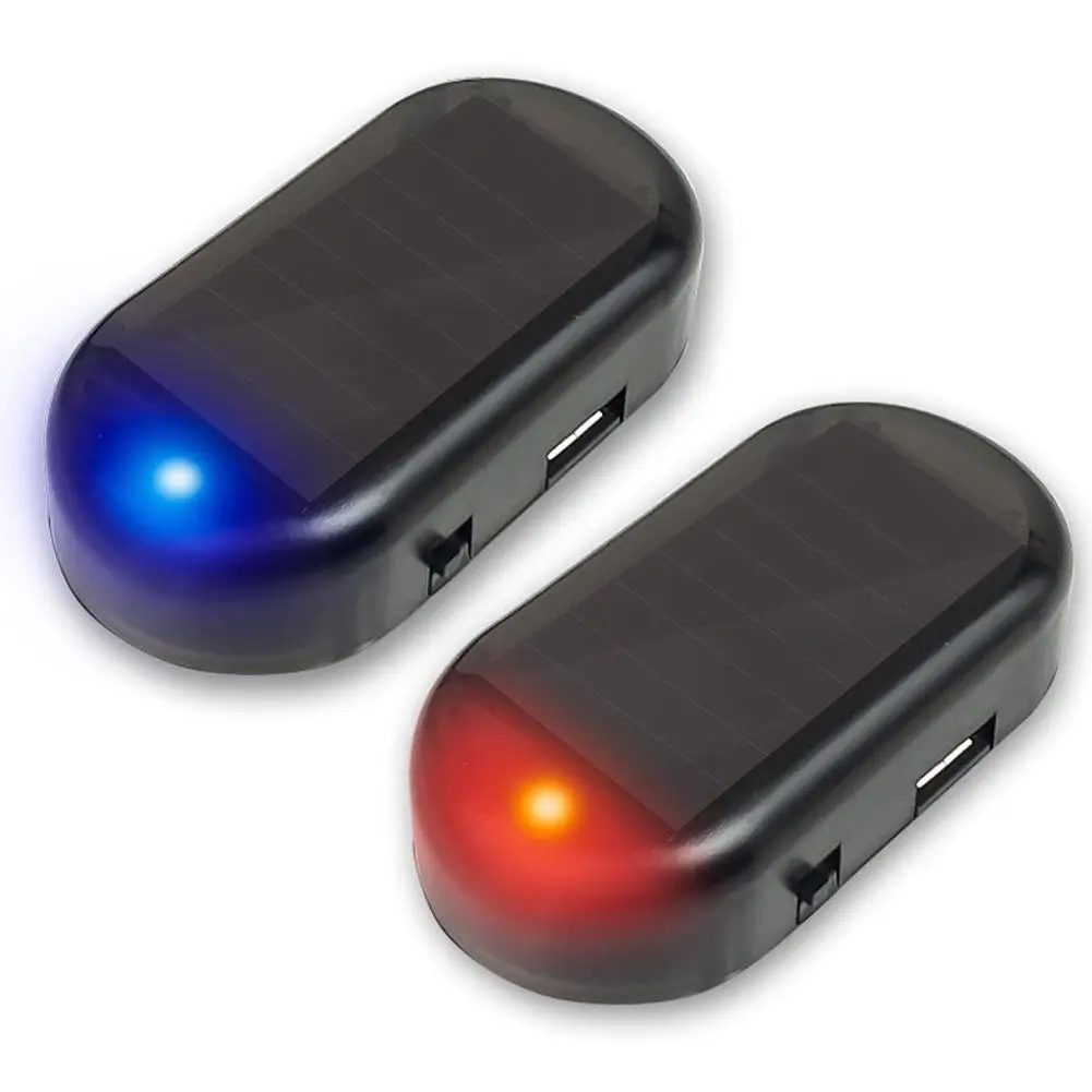 Car-Fake-Security-Light-Solar-Powered-Universal-Warning-LED-Light-Alarm ...