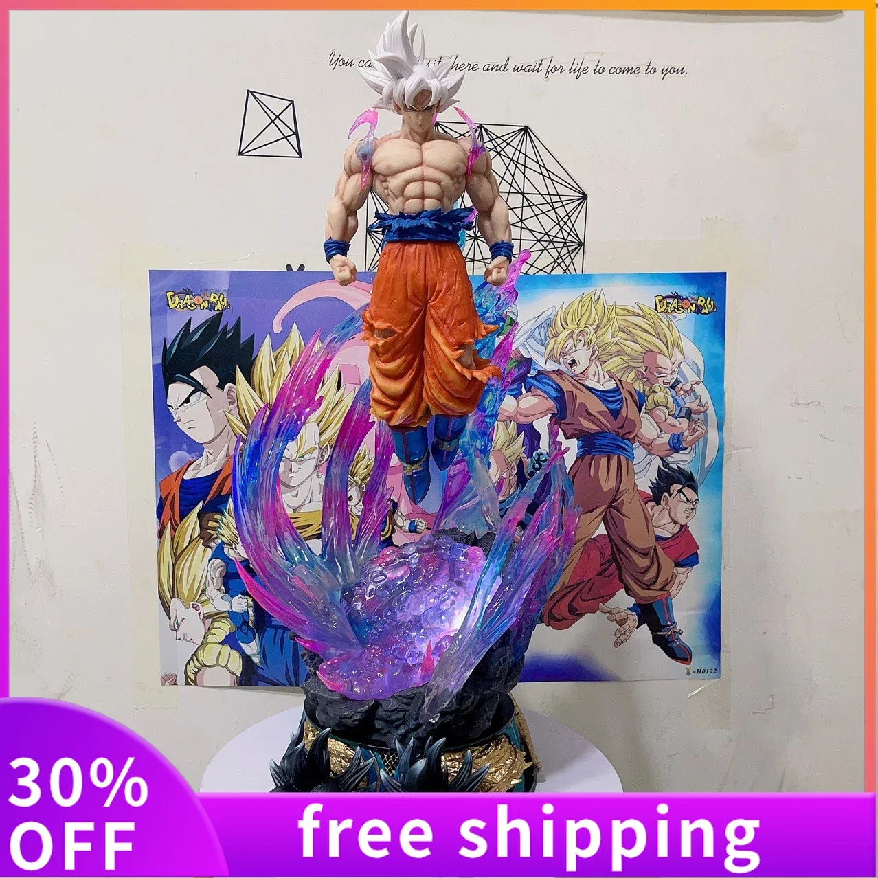 Figura-de-Dragon-Ball-Ultra-Instinct-Son-Goku-Super-God-Form-estatua-de ...