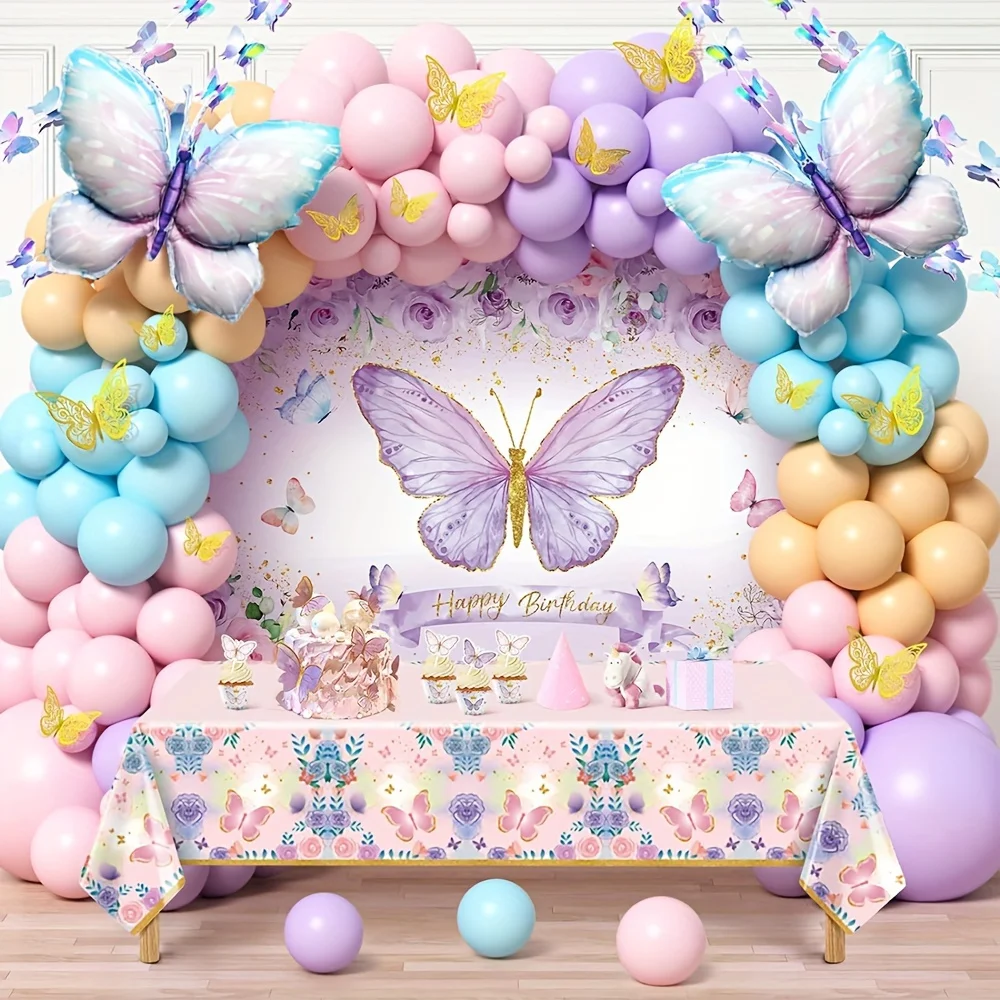 149PCS Butterfly Balloon Garland Arch Kit, Wedding, Birthday Party ...