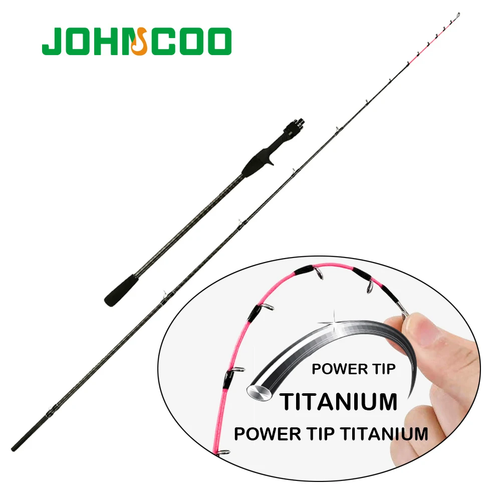JOHNCOO 1.7m M ML Octopus Fishing Rod with Sensitive Tip Boat Fishing ...