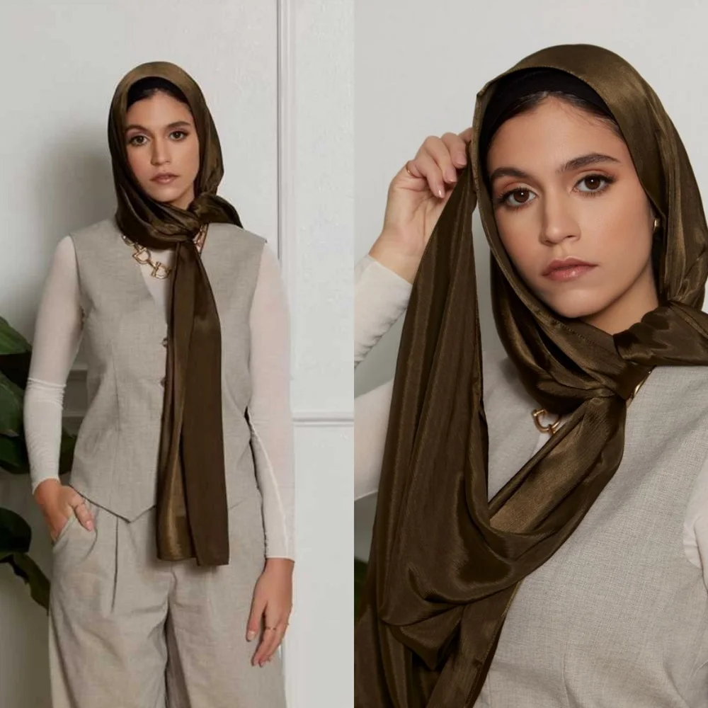 Silk-Satin-Hijab-Scarf-Muslim-Women-Veil-Headwraps-Shawls-Islam-Media ...