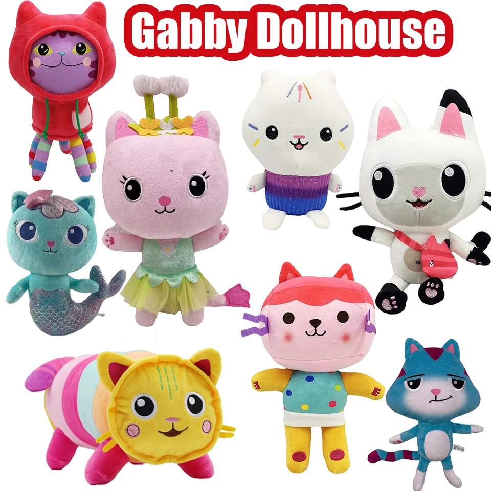Hot-Gabby-Dollhouse-Plush-Toy-Mercat-Cartoon-Stuffed-Animals-Smiling ...