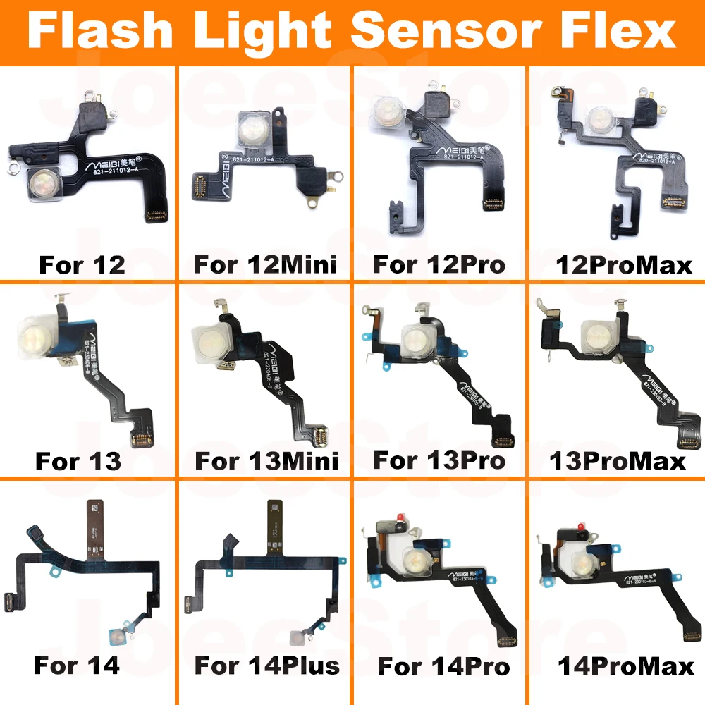 LED-Flash-Light-Sensor-Flex-Cable-For-iPhone-11-12-13-14-Pro-Max-Mini ...
