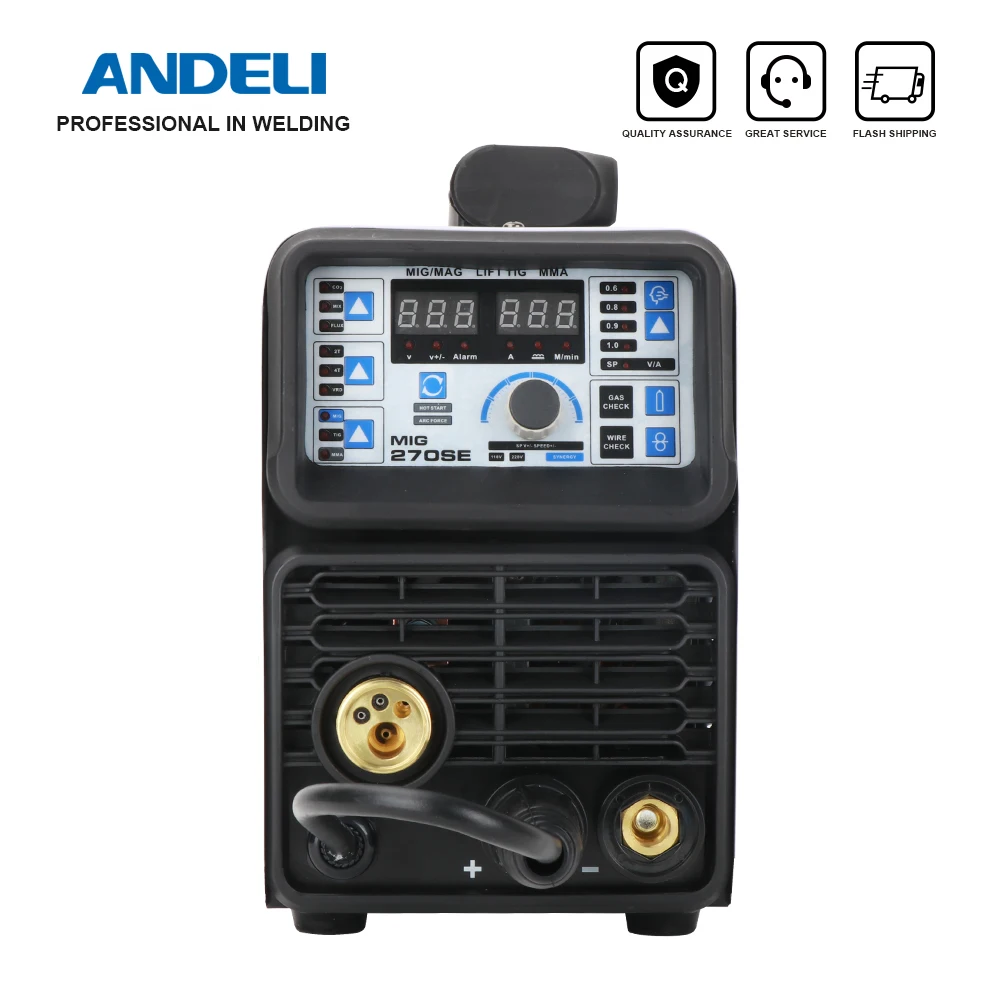 ANDELI MIG Welder MIG-270SE 110V/220V MIG TIG MMA ARC Welding Machine ...