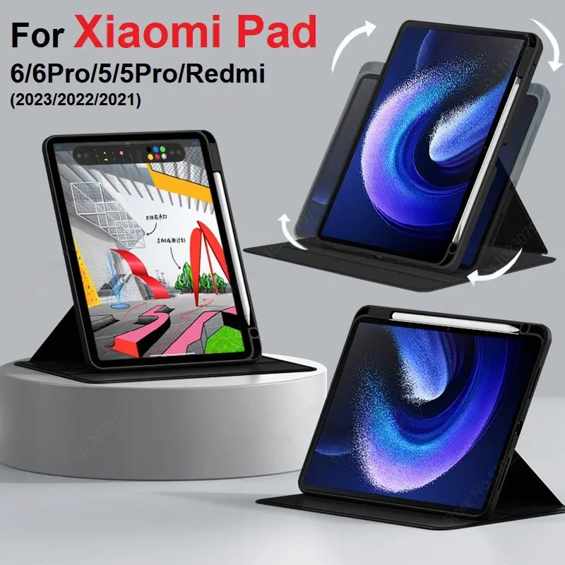 With-Pencil-holder-Case-for-Xiaomi-Mi-Pad-6-Case-Transparent-Tablet ...