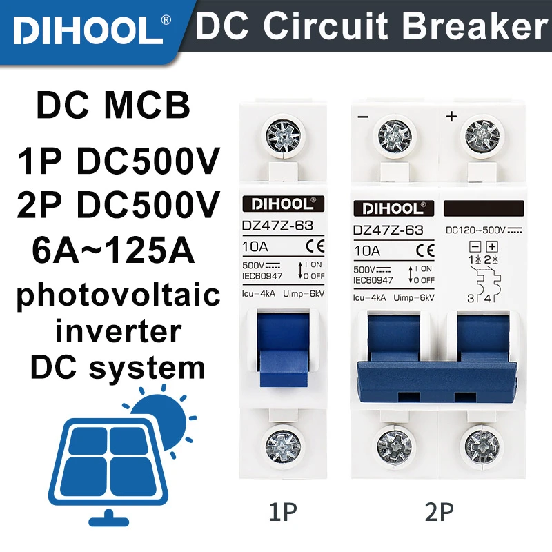 Photovoltaic Solar Circuit Breaker | 16a Solar Dc Circuit Breaker - Dc ...