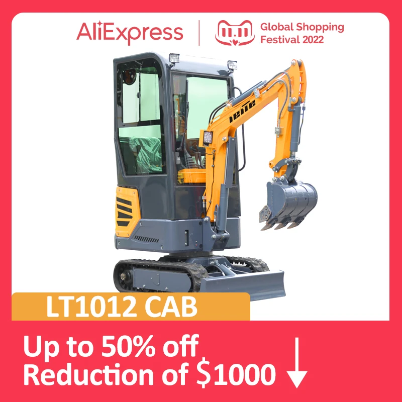 Chinese Hot Sale 1 Ton Mini Excavator 800kg Personal Use Micro Digger ...