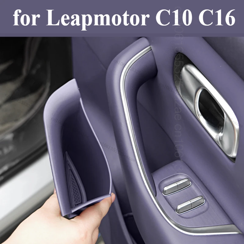 Car Door Side Storage Box Front Rear Door Handle Armrest Tray Organizer ...