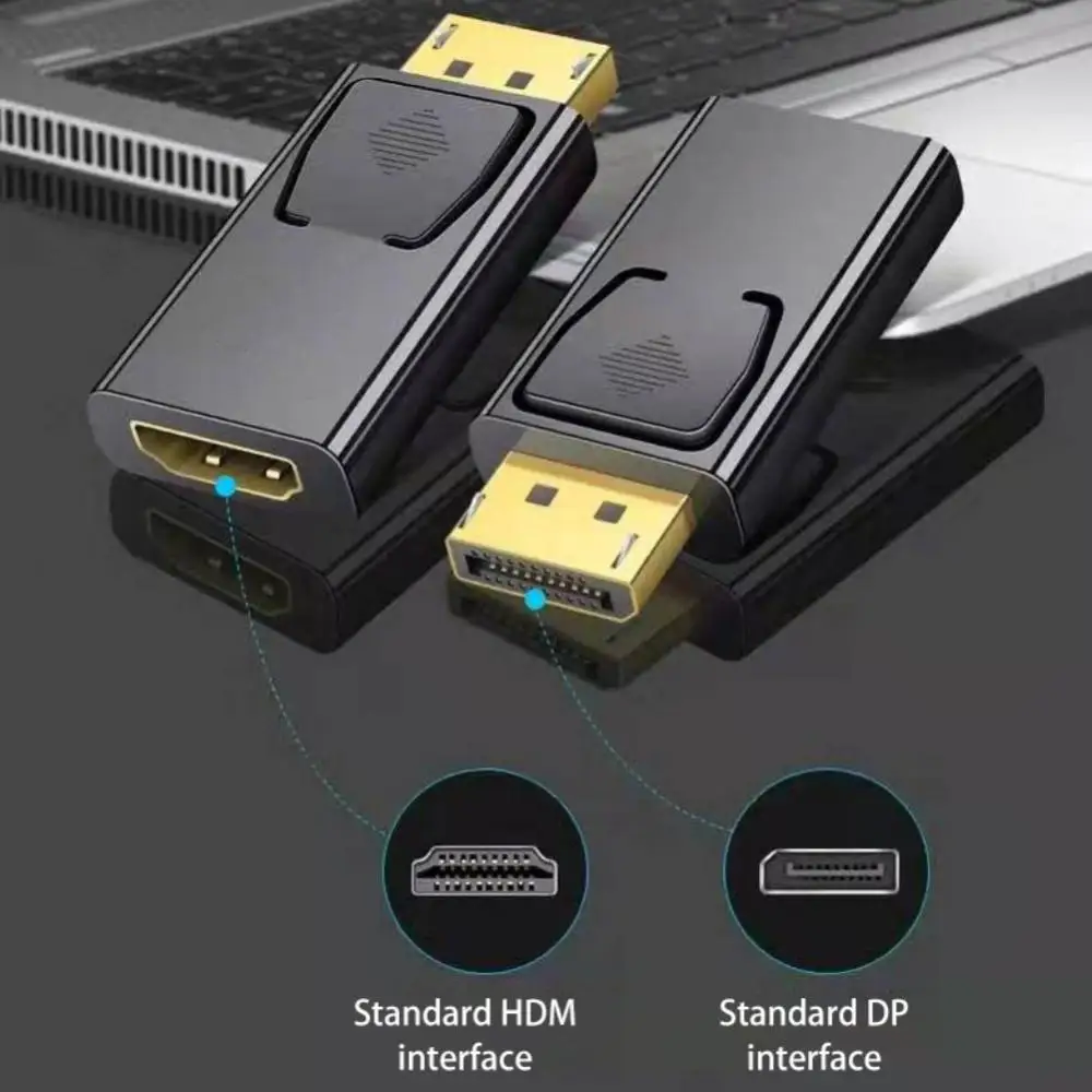 Adaptador-compatible-con-DP-a-HDMI-para-PC-Cable-de-TV-convertidor-de ...