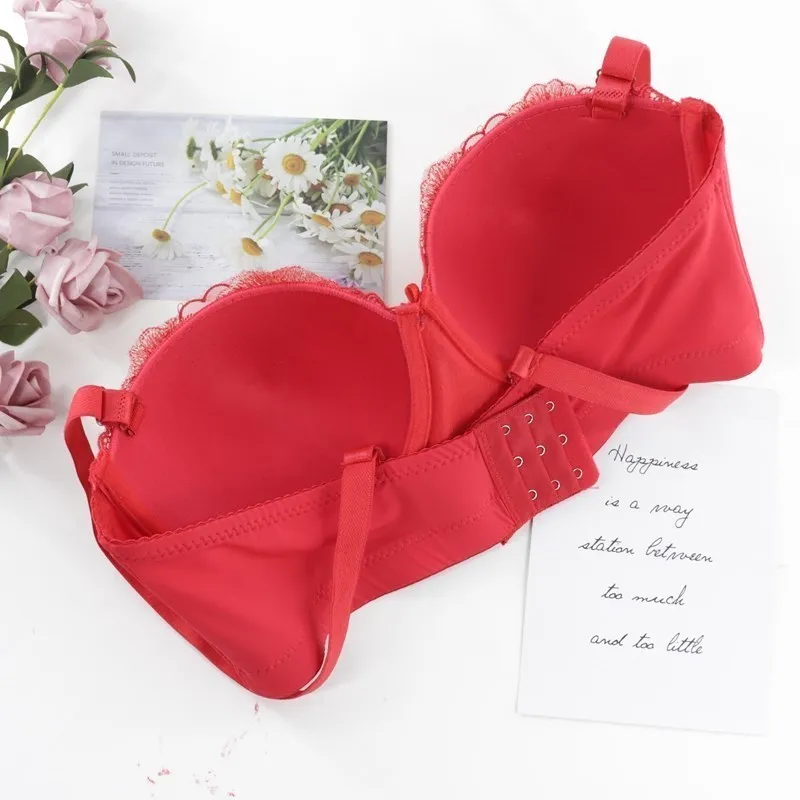 Soutien-gorge,Soutien-Gorge Plongeant Demi Cup,Sous-Vêtements ...