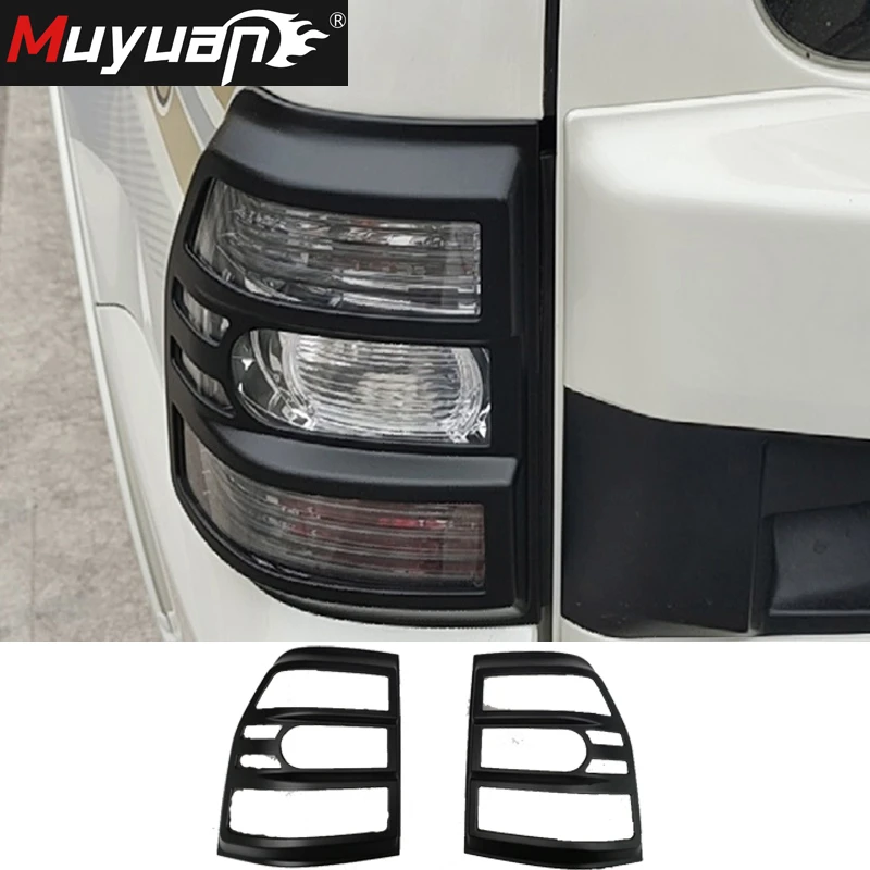 2pc Matte Black Rear Lamp Cover Fit For Mitsubishi Pajero V93/v97 2007 ...