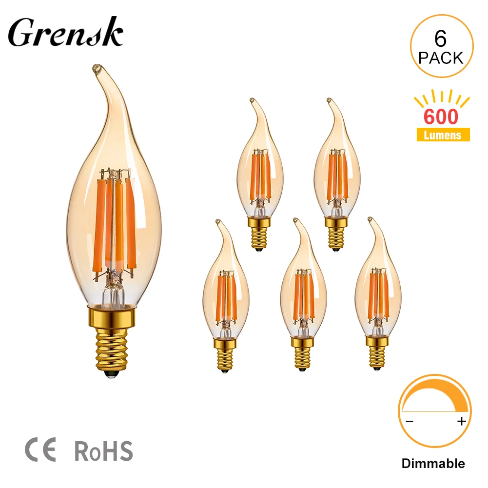 Retro-Candle-Led-Bulb-C35-6-5w-Dimmable-Led-Filament-Bulb-600-Lumen-E14 ...