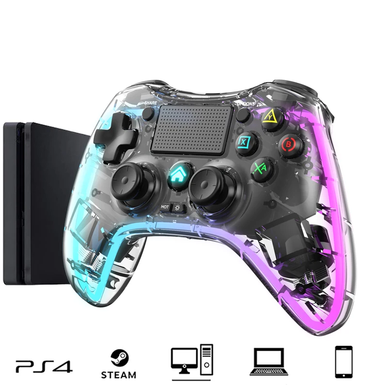 VILCORN-mando inalámbrico Elite para PS4 Slim/Pro, mando transparente ...