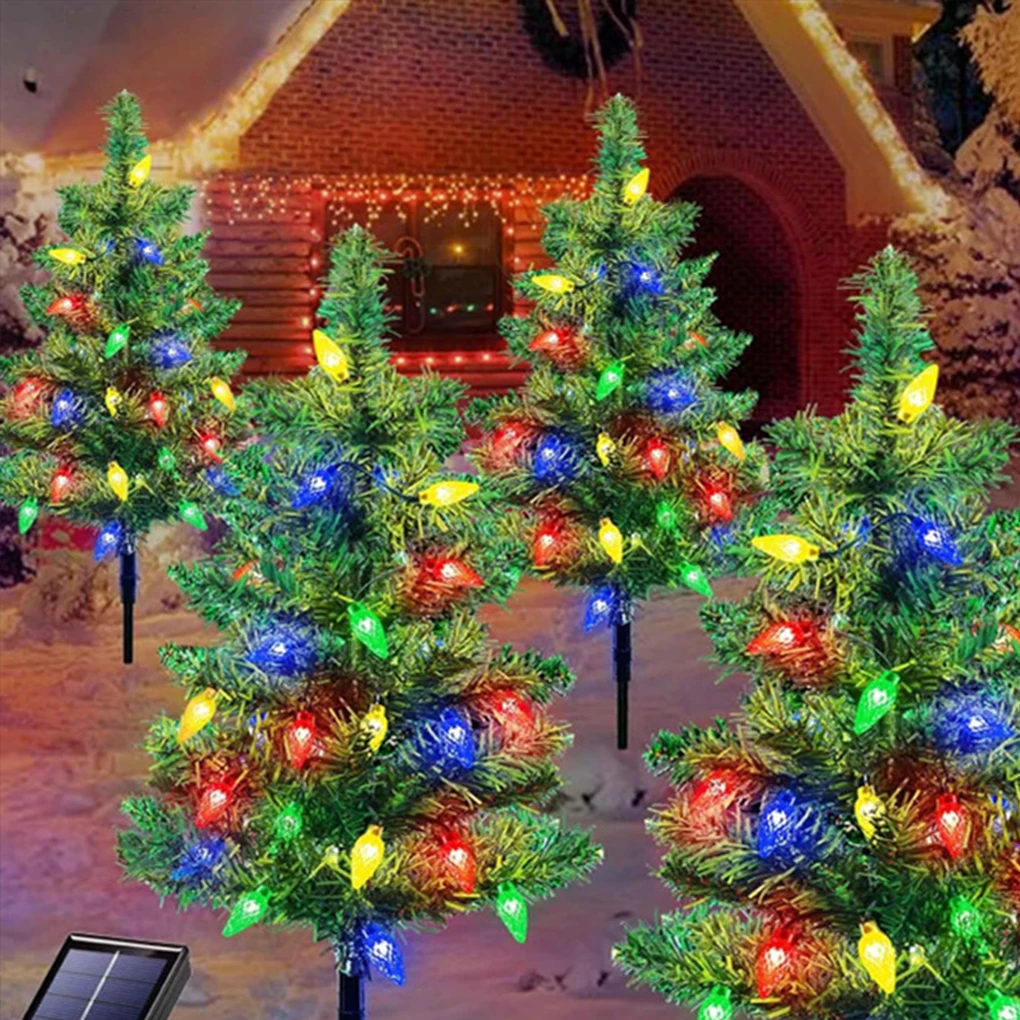 20-light-Solar-Christmas-Tree-Lights-LED-Lawn-Lights-Holiday ...