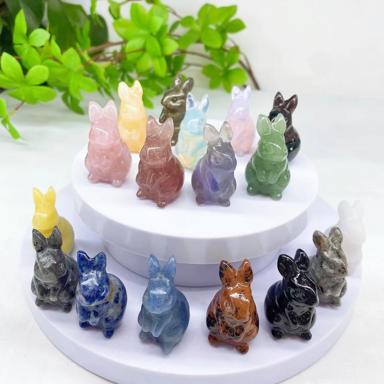 1-5-Rabbit-Natural-Stone-Carving-Amethyst-Quartz-Agate-Rabbit-Animal ...