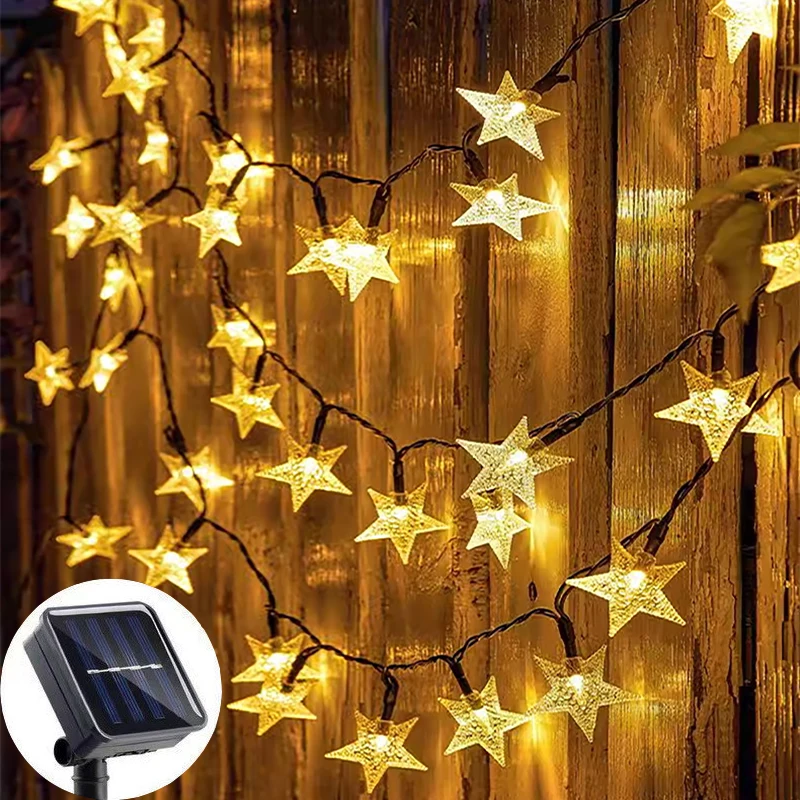 12m-7m-5m-Outdoor-Solar-Star-String-Lights-Weatherproof-Solar-Lights ...