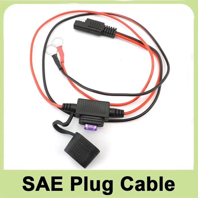 O-type Terminal to SAE Plug Line Automotive DIY Cable Connector 18AWG ...