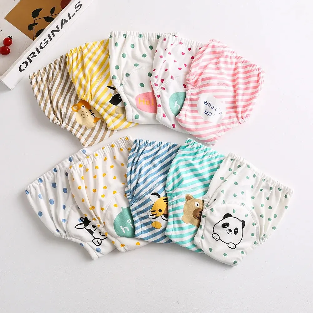 Cotton-Baby-Training-Pants-for-Kids-Diaper-Waterproof-Underwear-Infant ...
