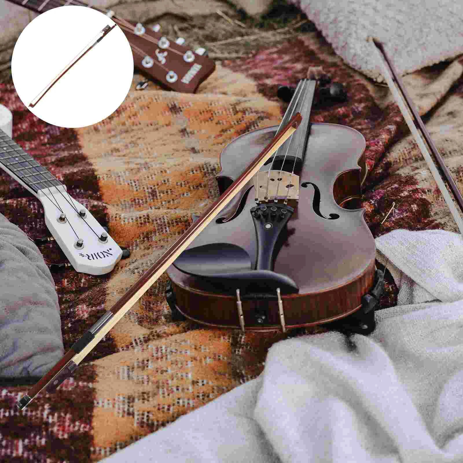1 8 Size Violin Bow Horse Hair Well Balanced Student Practice Red