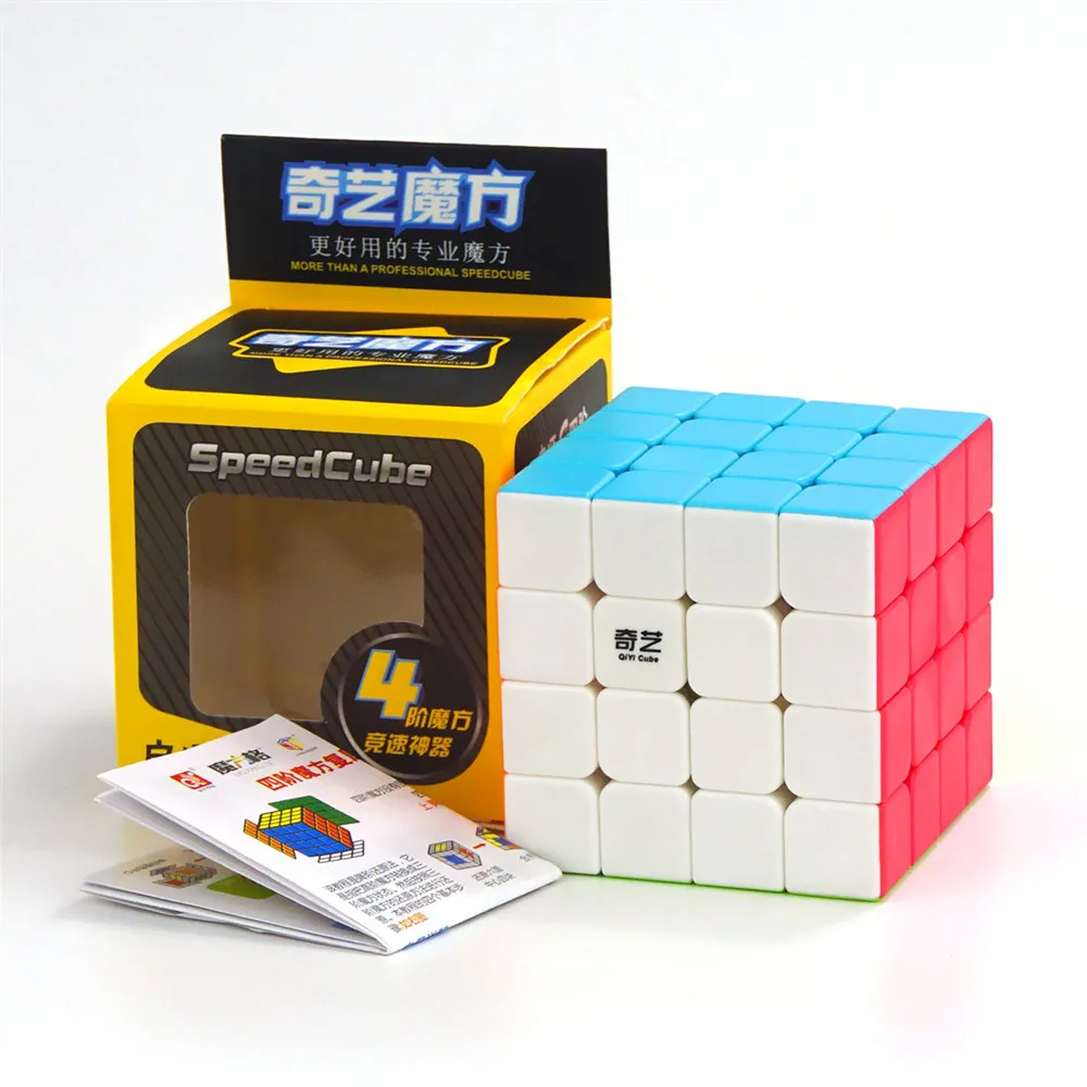QIYI Qiyuan S 4x4 Speed Cube Stickerless 4x4x4 Professional Magic Cube ...
