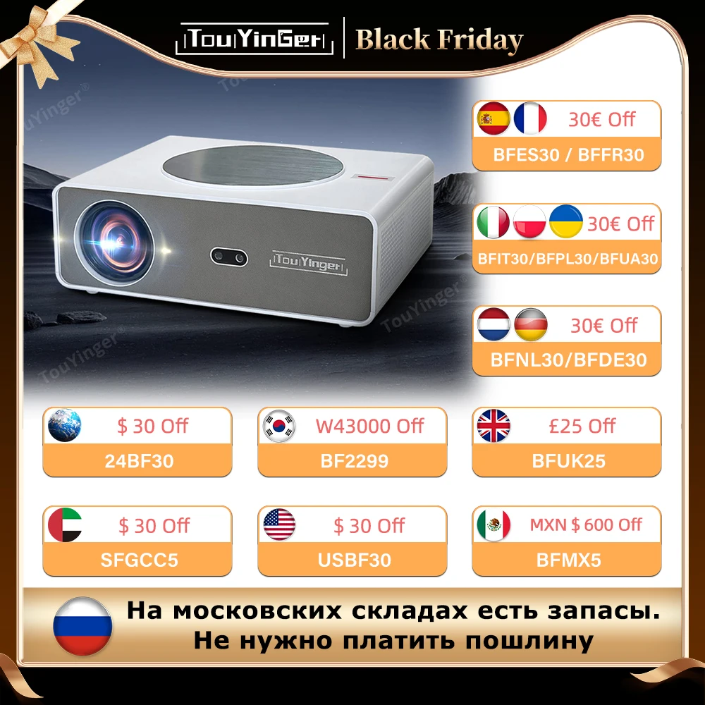 Touyinger-Q11-LED-Projector-28000-Lumens-Full-HD-Q11W-Android-Support-4K-Projector-Home-Theater ...