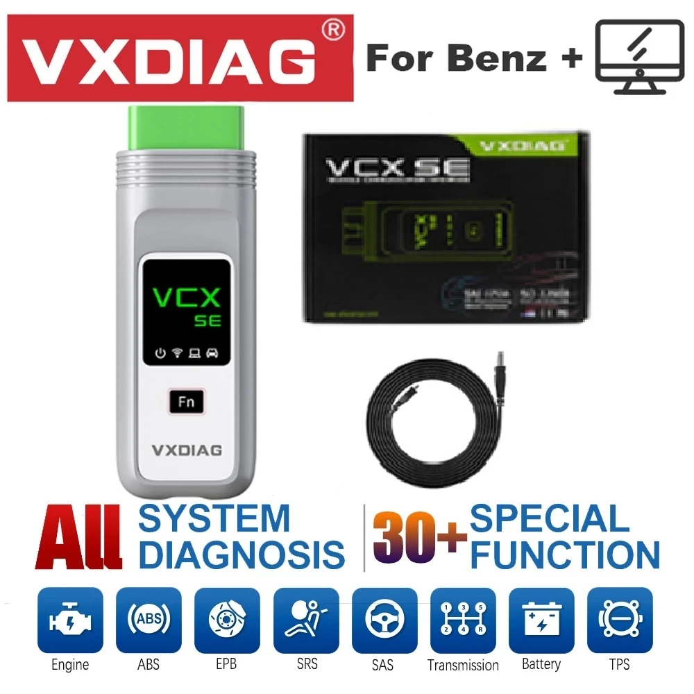 벤츠 C6 OBD2 스캐너에 대 한 VXDIAG VCX SE 메르세데스 스타 진단 OBD2 Automotivo 진단 도구 DPF ...