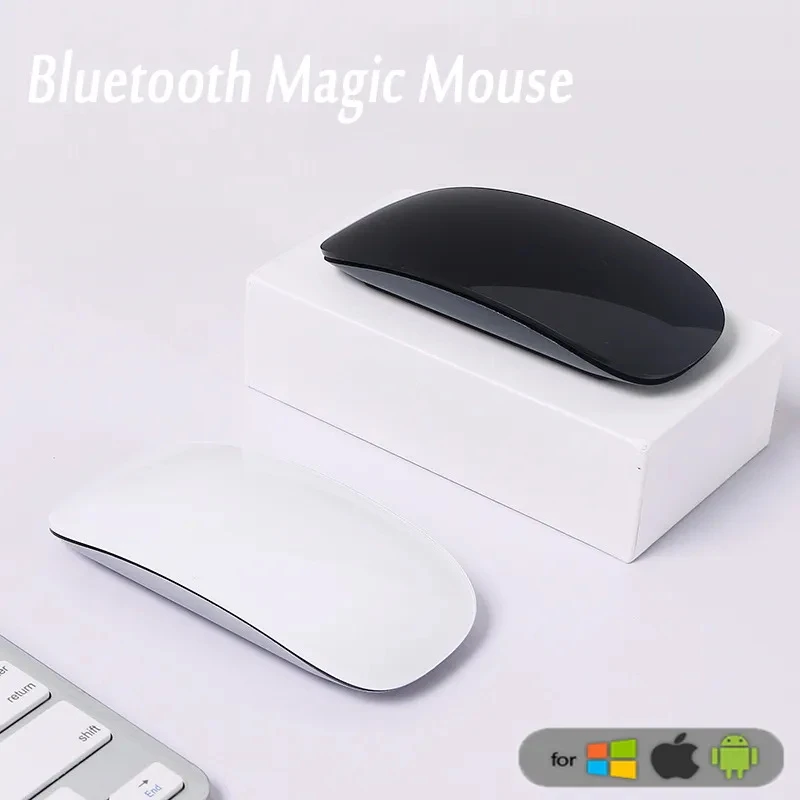 Bluetooth 5.0 Magic Wireless Mouse Rechargeable Silent Touch Roller ...