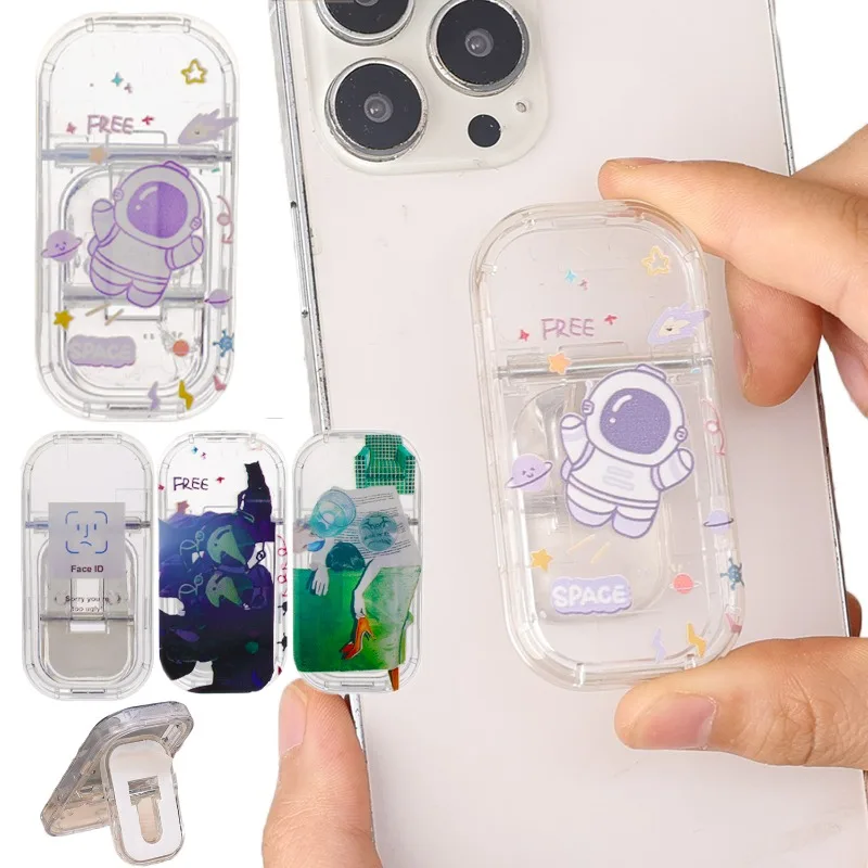 Acrylic-Phone-Stand-Universal-Retractable-Phone-Grip-Holder-Self ...