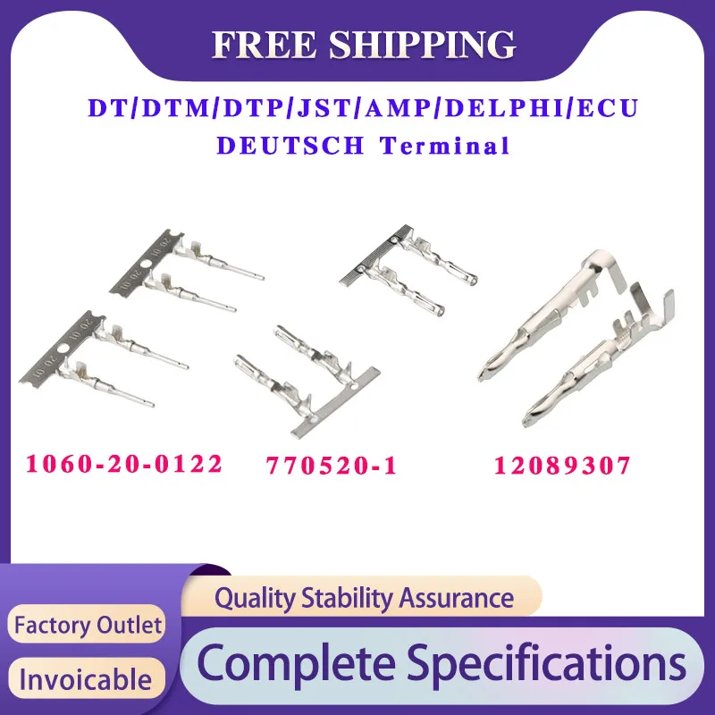 100-500-PCS-DT-DTM-DTP-JST-AMP-DELPHI-ECU-DEUTSCH-Terminals-Automotive ...