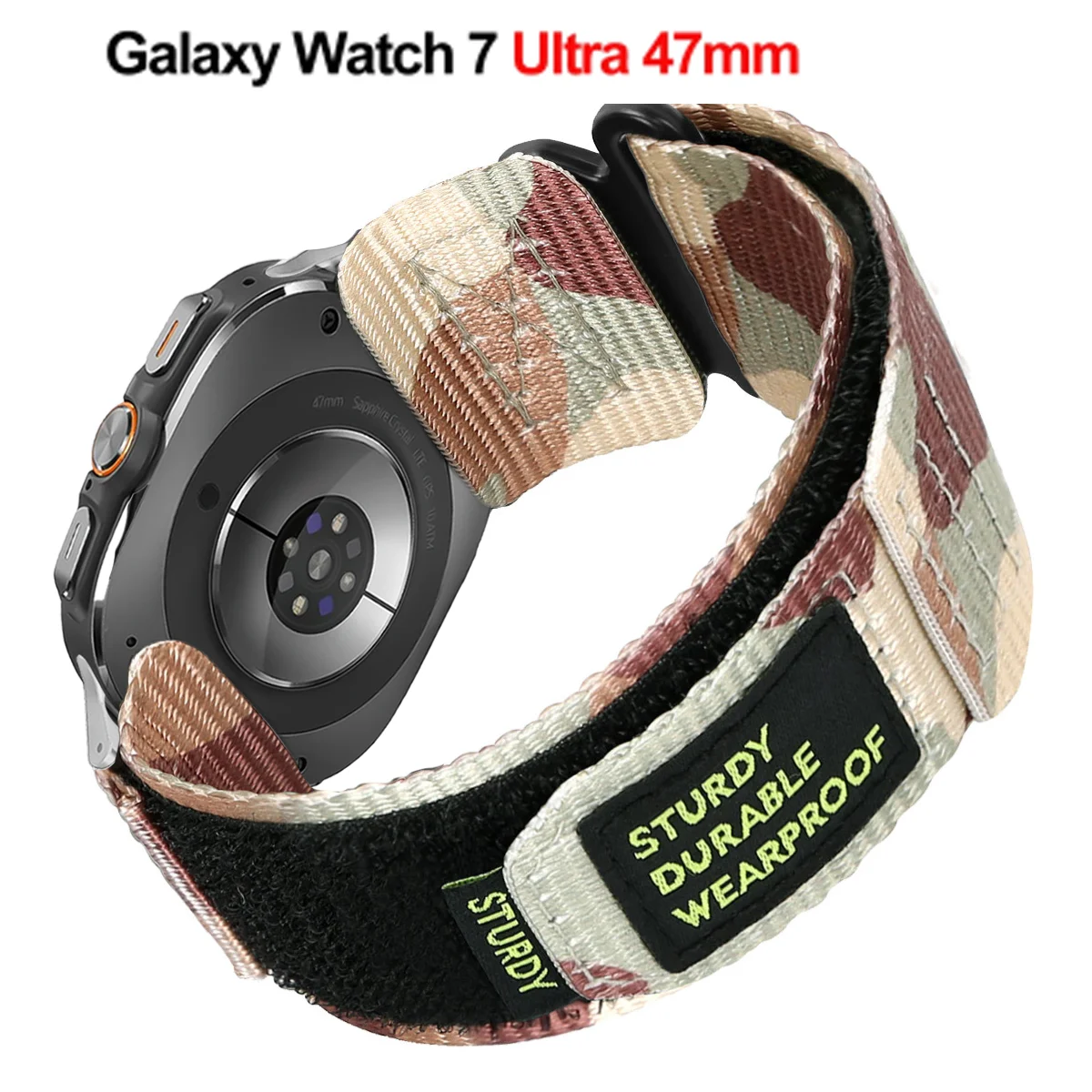 Quick-Fit-Nylon-Strap-for-Samsung-Galaxy-Watch-Ultra-47mm-No-Gaps-Loop ...