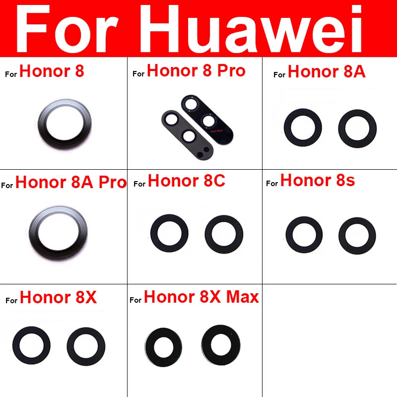 Rear-Back-Camera-Glass-Lens-For-Huawei-Honor-8-8A-8s-8C-8X-8Pro-8xMax ...