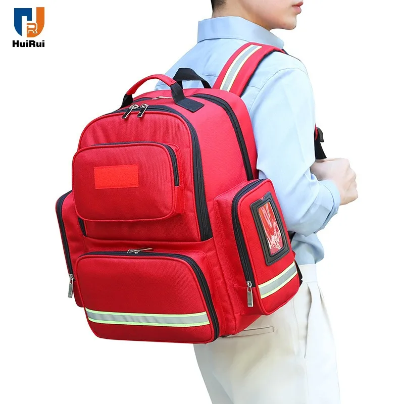 First Aid Kits Emergency Rescue Backpacks Large Capacity Sorted Storage ...