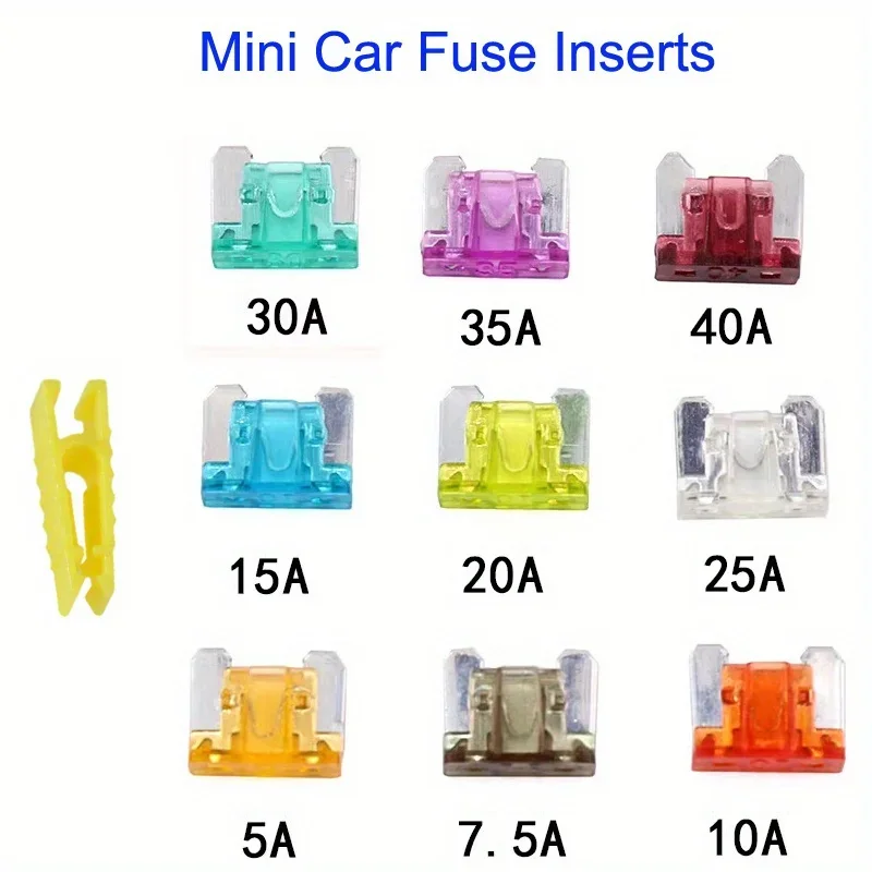 10PCS-90PCS-Mini-Car-Fuse-Inserts-with-Assorted-Amp-Ratings-With-clip ...