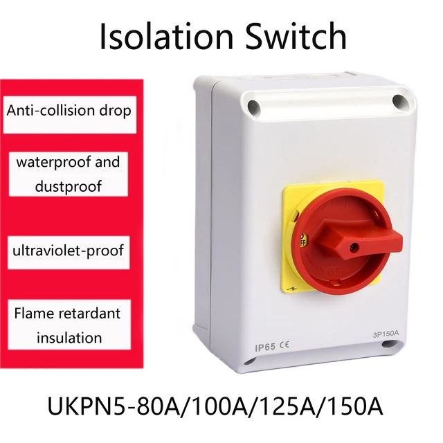 Main Interruptor Disconnector Disconnect Switch Pole Rotary