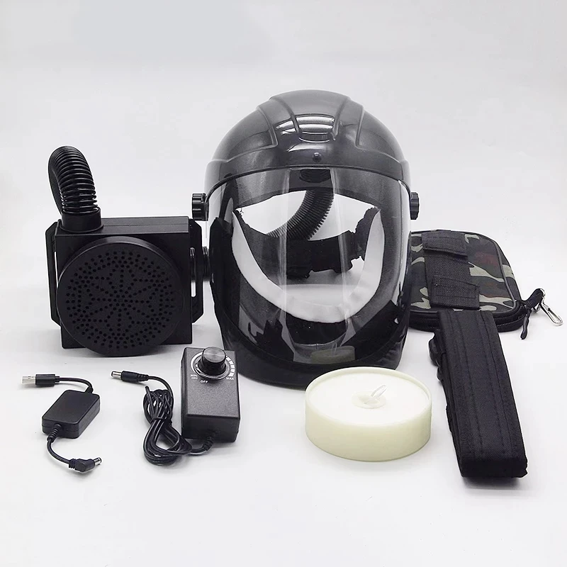 220V-Electric-Air-Supply-Positive-Pressure-Protective-Mask-Dust-Proof ...