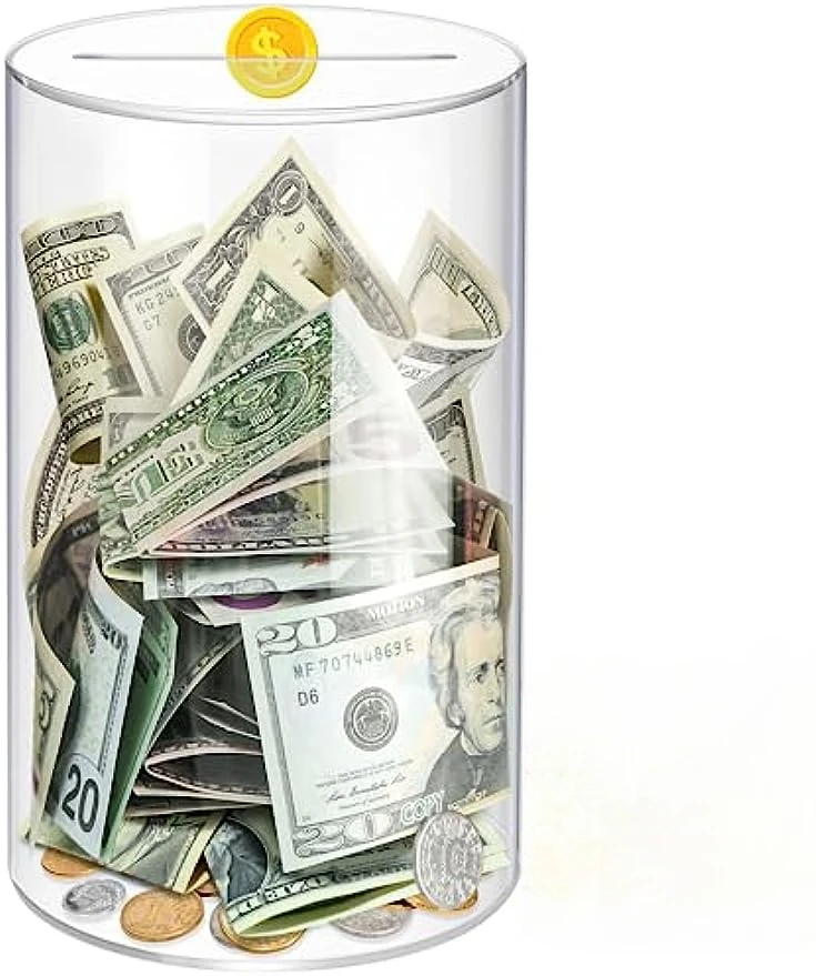 Vcertcpl-hucha-grande-para-adultos-y-ni-os-hucha-transparente-de-acr ...