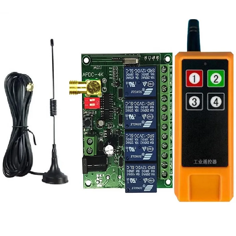 1000m-DC-12V-24V-4CH-Wireless-Remote-Control-LED-Light-Switch-Relay ...