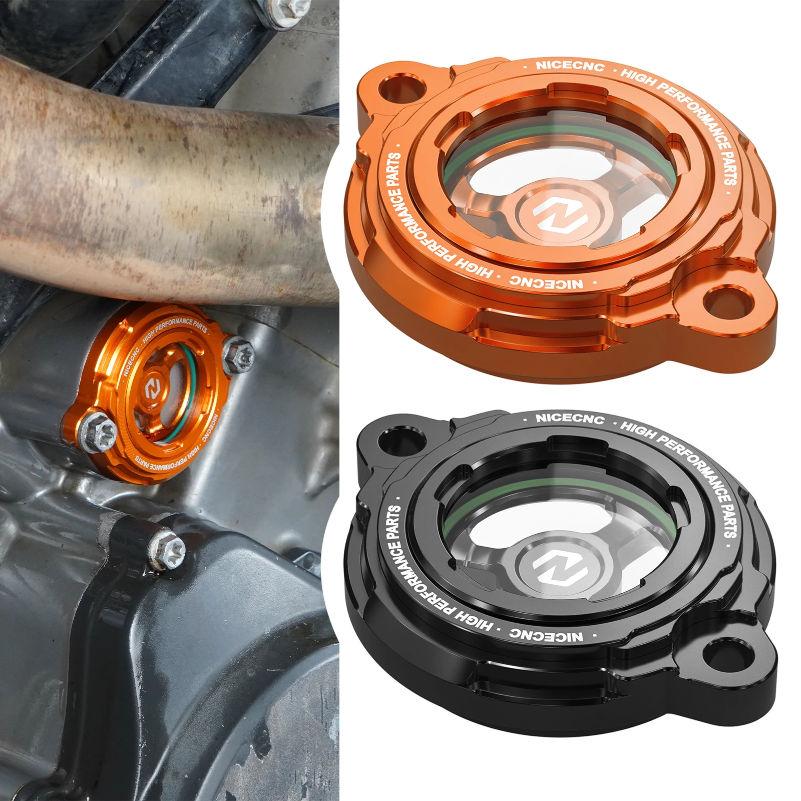 For 2014-2023 KTM 1290 Super Duke R/GT Transparent Oil Filter Cover for ...