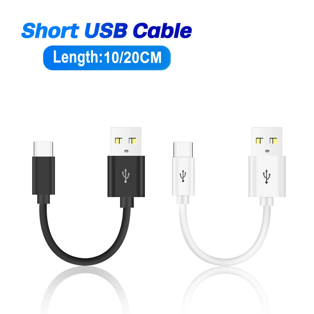 Tipo C Cabo Micro USB Curto, Carregamento Rápido, Samsung, Xiaomi ...