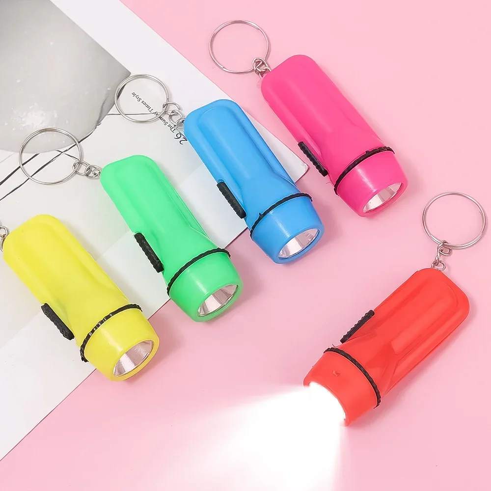5-10Pcs-Mini-Keychain-Light-portable-Plastic-Flashlight-Children-Toy ...