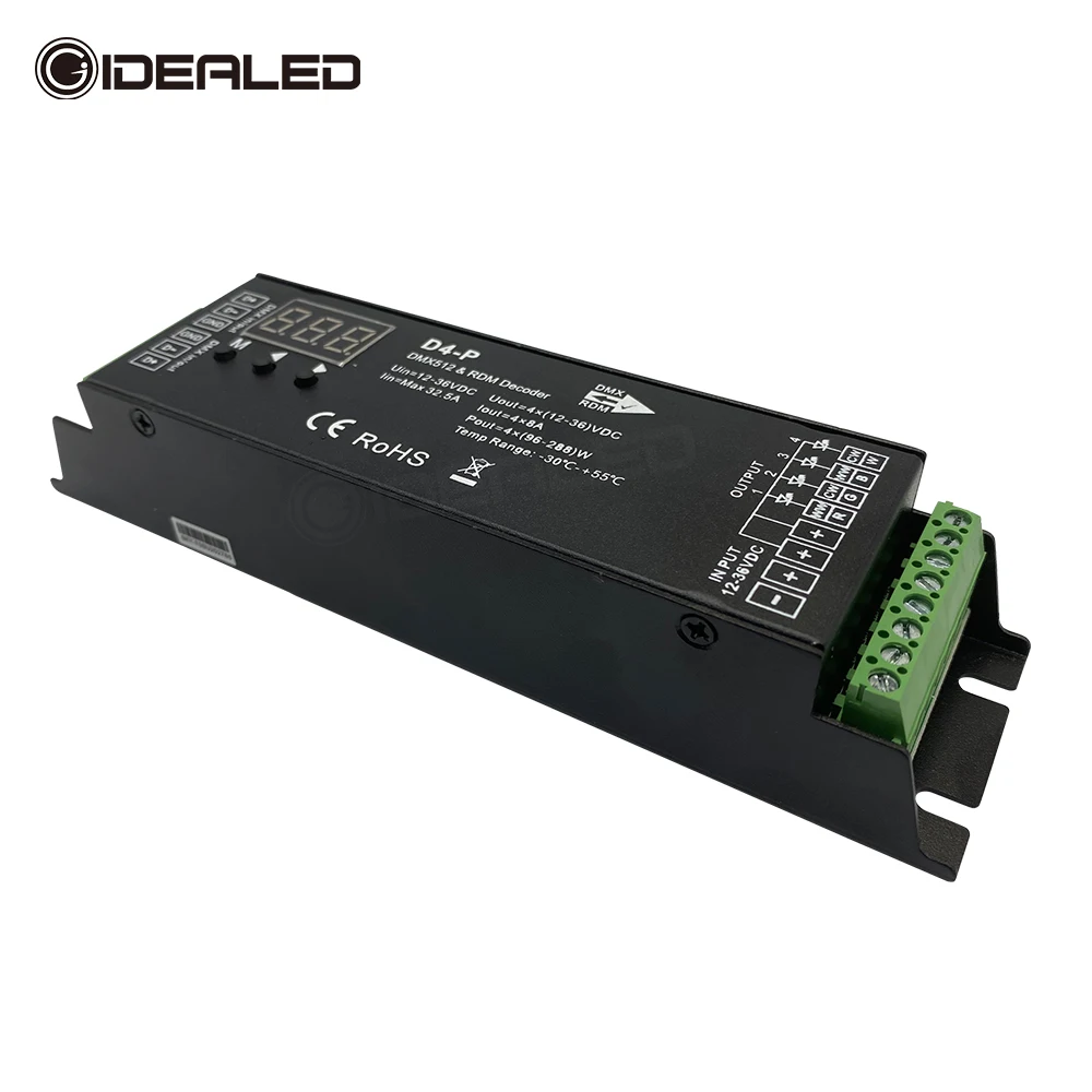 12-36V DMX 512 decode control Wall switch touch panel RGBW controller ...
