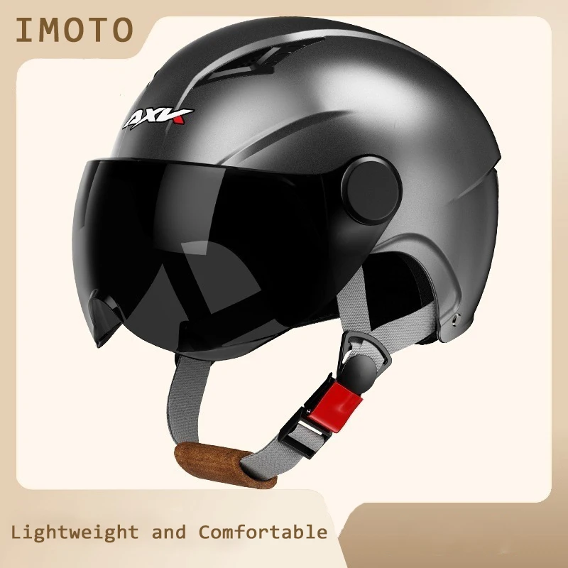 Open-Face-Safety-Helmet-ABS-Sunscreen-Motorcycle-Half-Helmet ...
